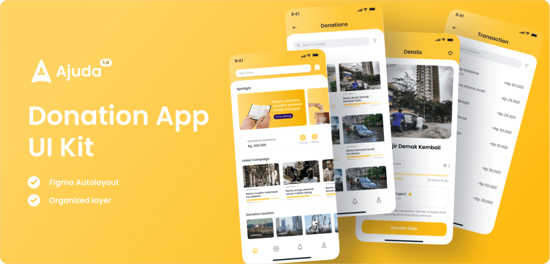 Donation App UI Design